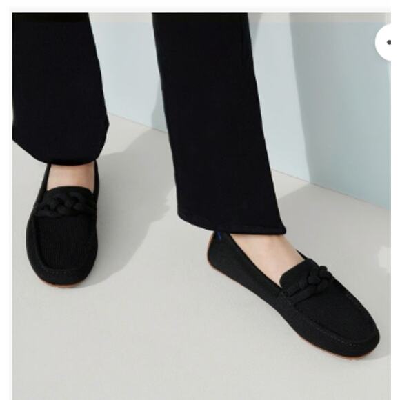 Rothy's | Shoes | Rothys The Braid Driver Loafer Size 75 Black Woven ...